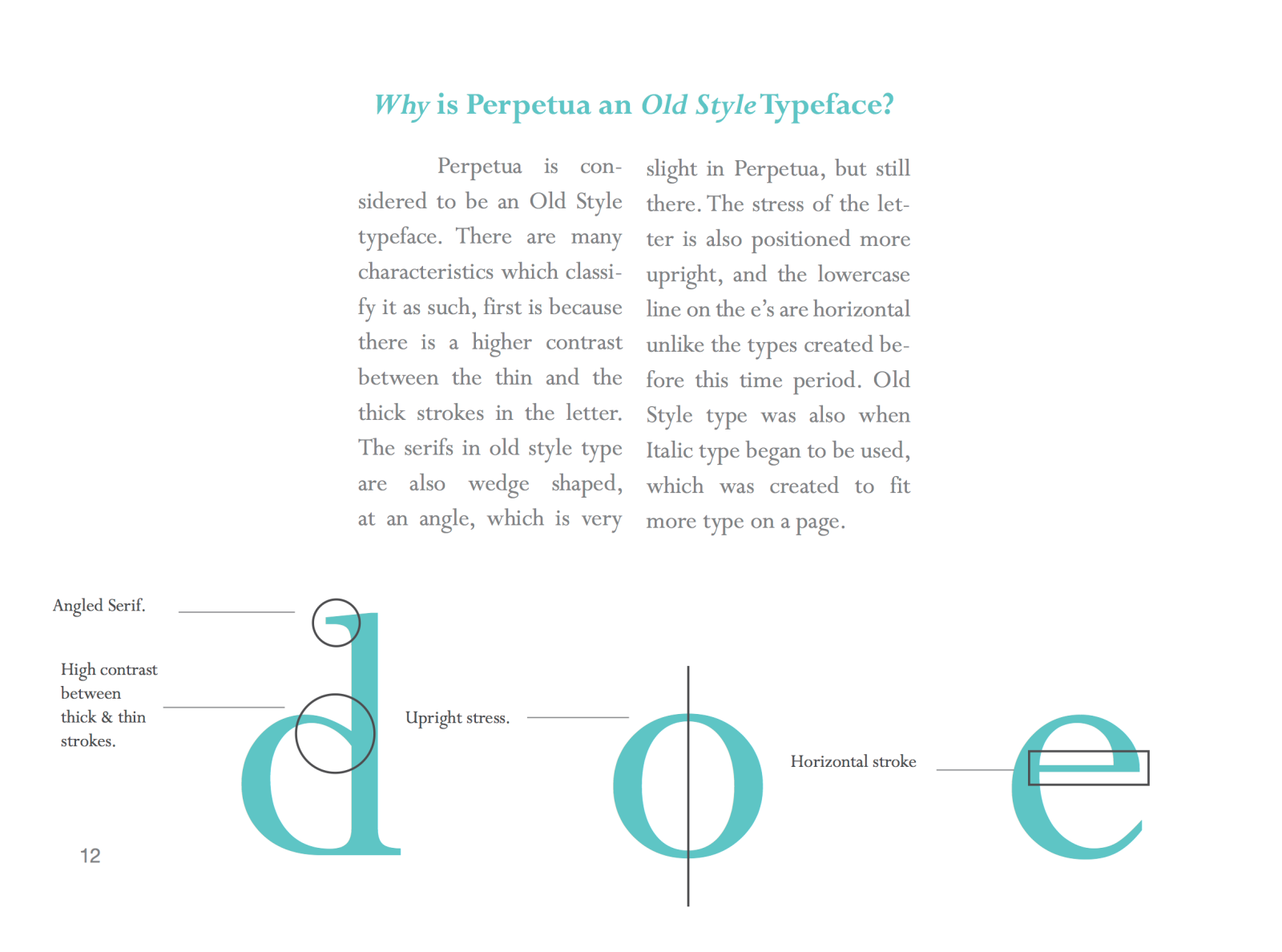 Perpetua Type Specimen by Madeline Smalley on Dribbble