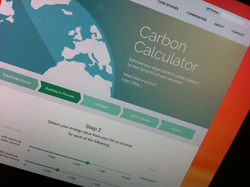 Carbon Calculator by Sasha Lantukh on Dribbble