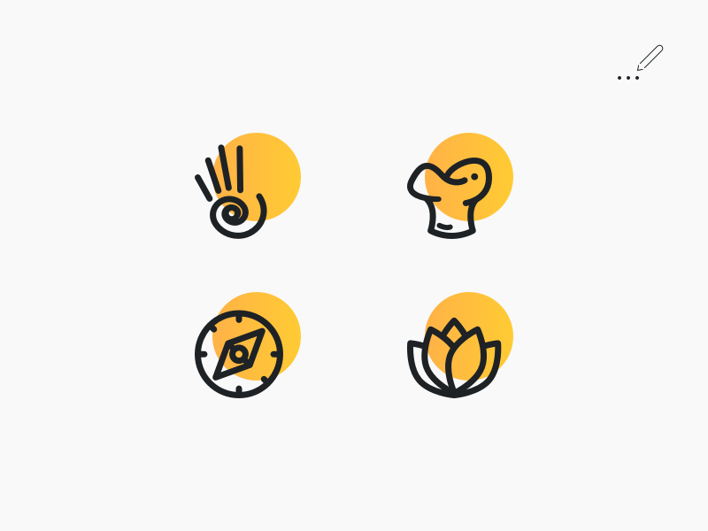 Application Iconography Design by Sasha Lantukh on Dribbble