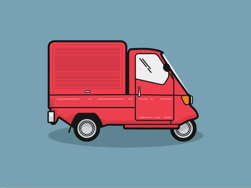Piaggio Ape by Igor Bogdanovski on Dribbble
