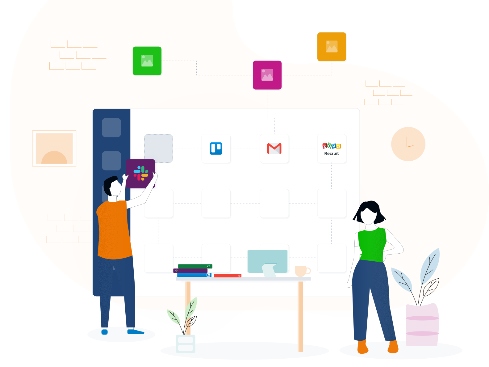 Integration Illustration by Kalaiarasan Jayaraman on Dribbble
