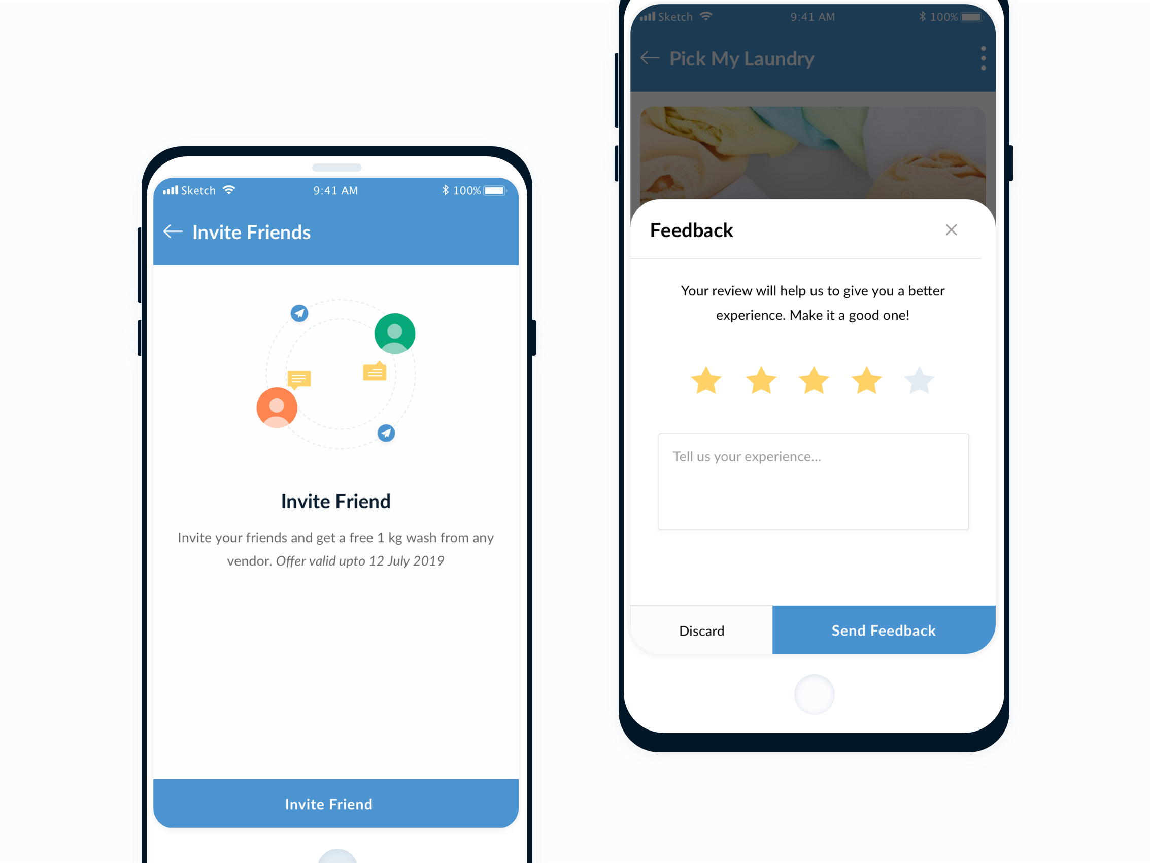 Dribbble - invite_and_feedback_screen.jpg by Kalaiarasan Jayaraman