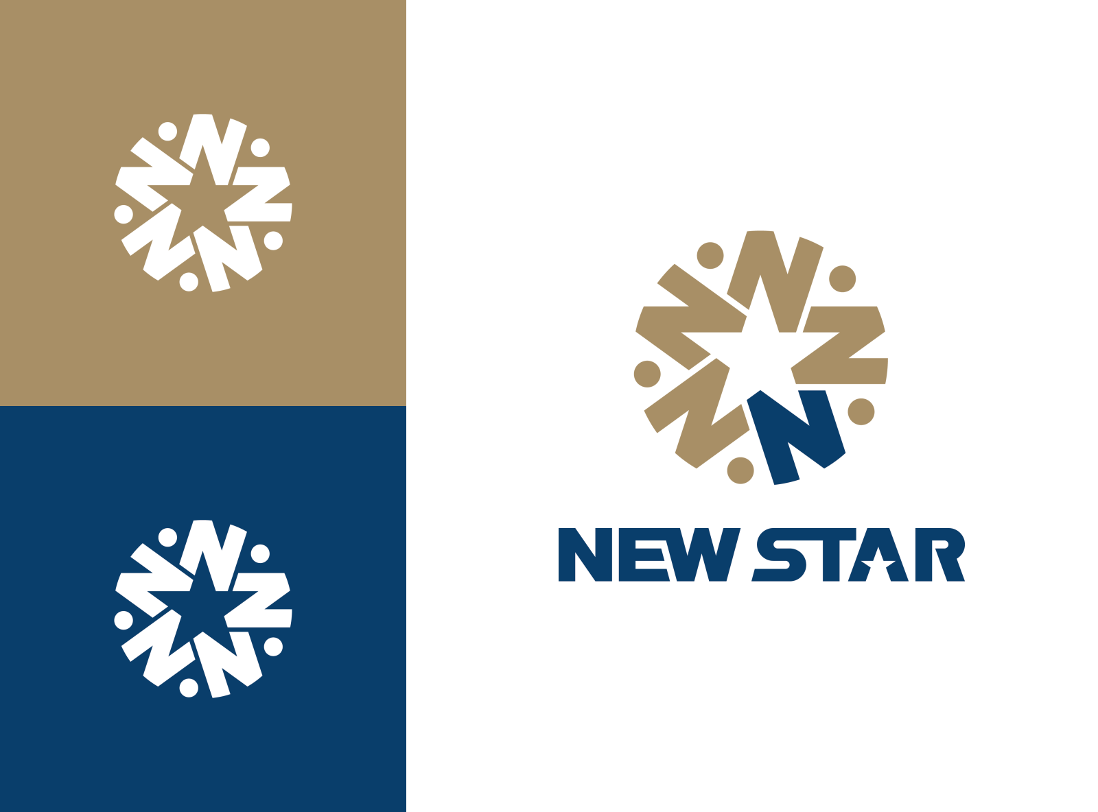 New Star Logo Design by zender on Dribbble