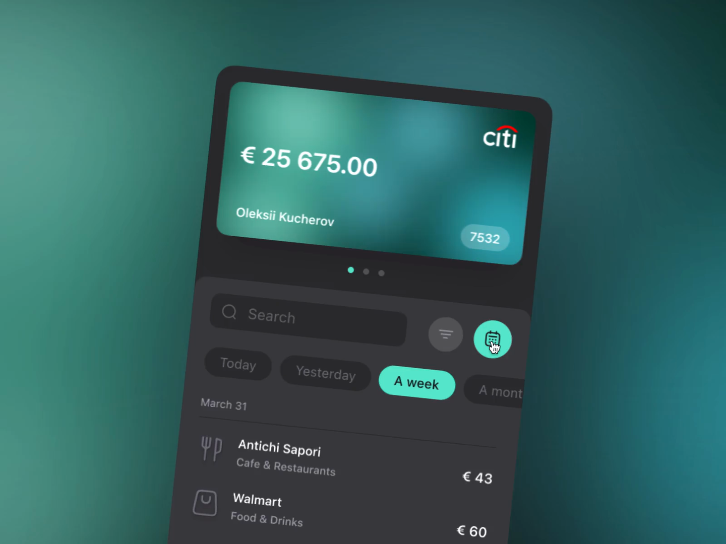 Transactions Filter for Money Manager App by Brave Wings 🔥 on Dribbble