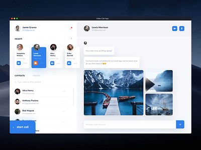 Desktop Video Call App by Brave Wings 🔥 on Dribbble