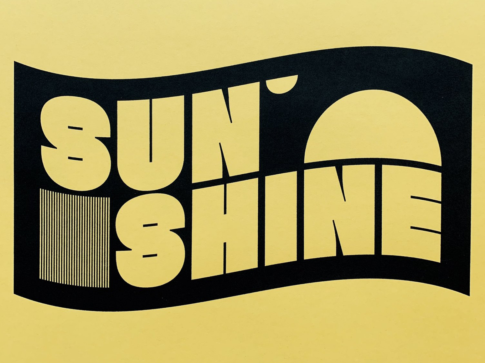 sunshine print by Adam Ho on Dribbble