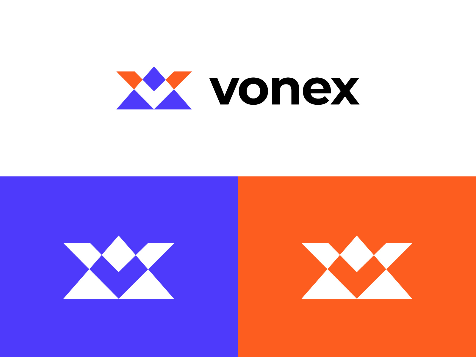 Vonex Logo by Kanades on Dribbble
