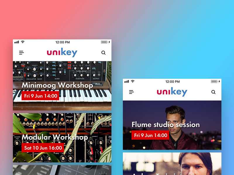 UNIKEY UI Shot by Mark van den Broek on Dribbble