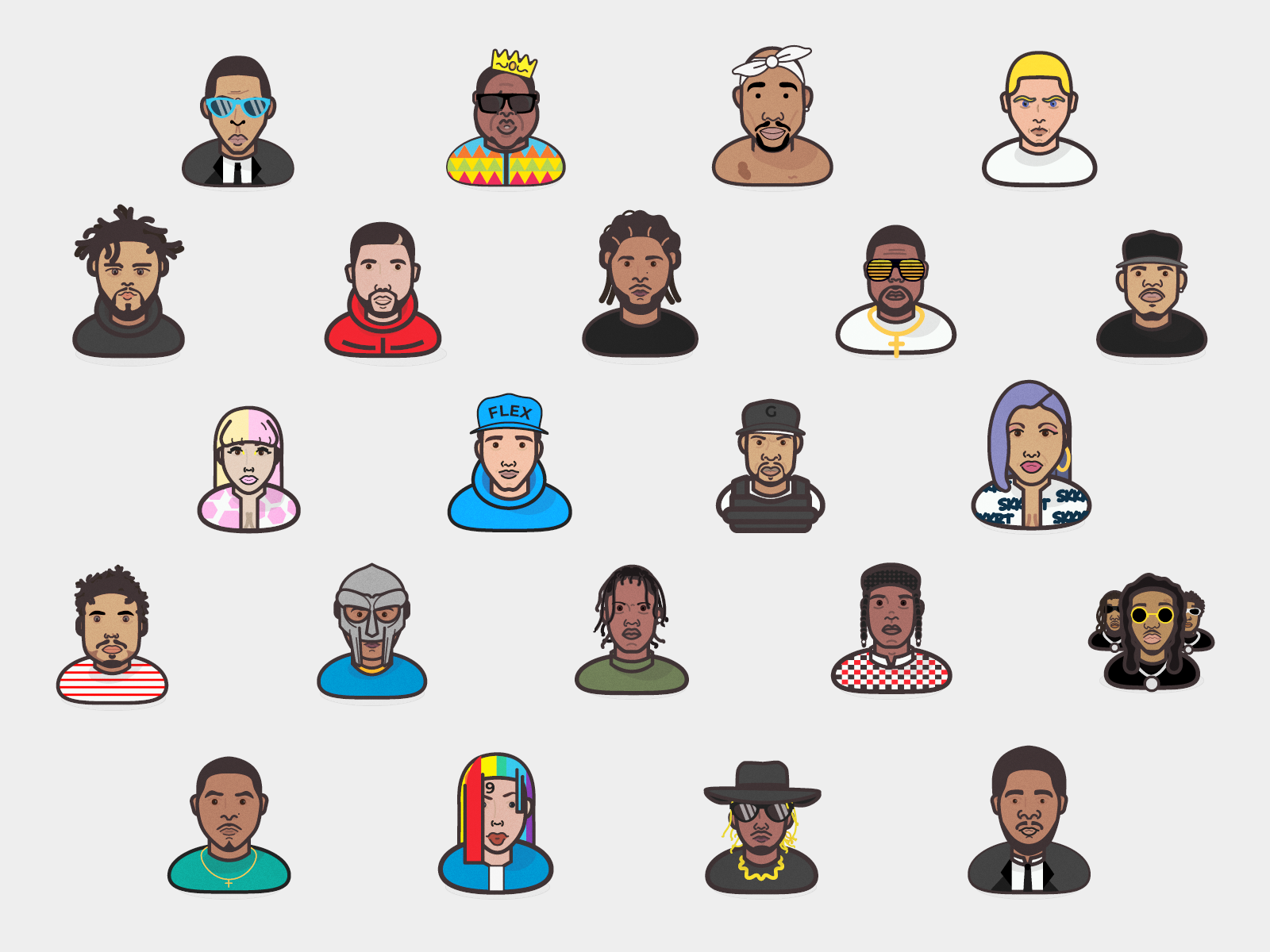 Dribbble - rap-rivals.png by Alexandru-Valentin