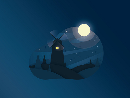 Moonlight Sonata by RaspBerry Design on Dribbble
