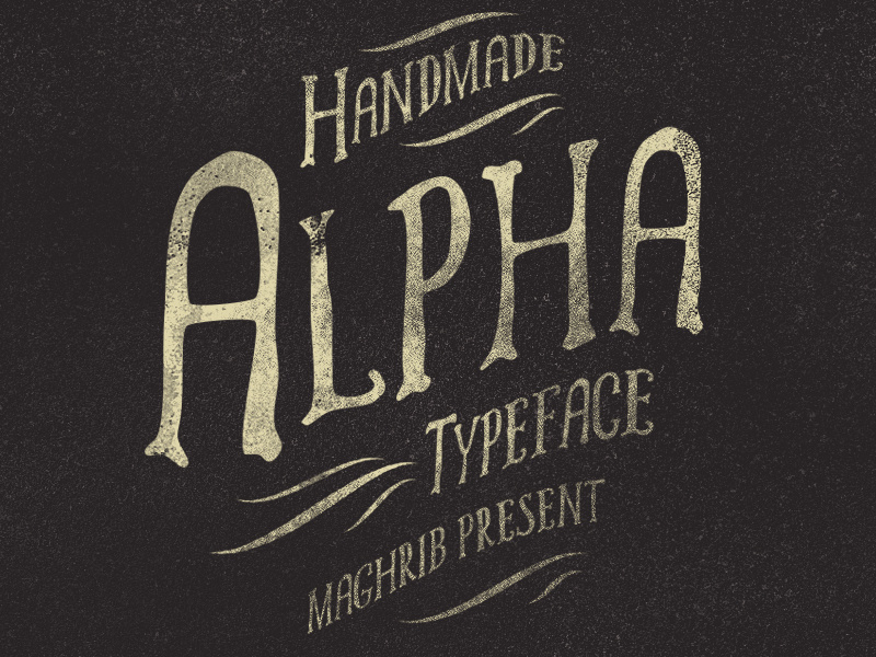 alpha typeface by maghrib on Dribbble