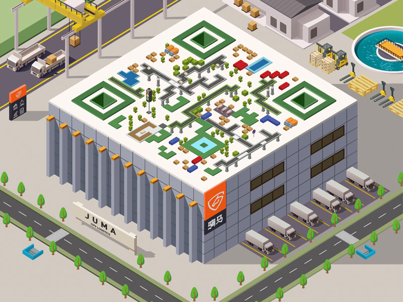 The future of logistics center by David Woo on Dribbble