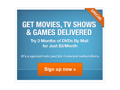 Blockbuster: DVDs By Mail Banner Ad by Jayna Wallace on Dribbble