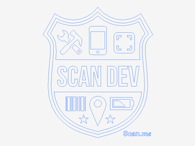 Scan Dev Badge Outline by Garrett Gee on Dribbble