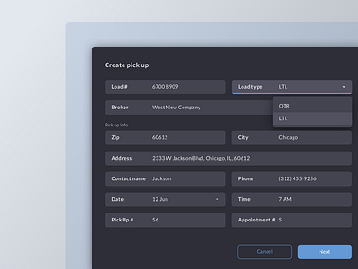 Popup design | Dark theme by Anastasia Buksa on Dribbble