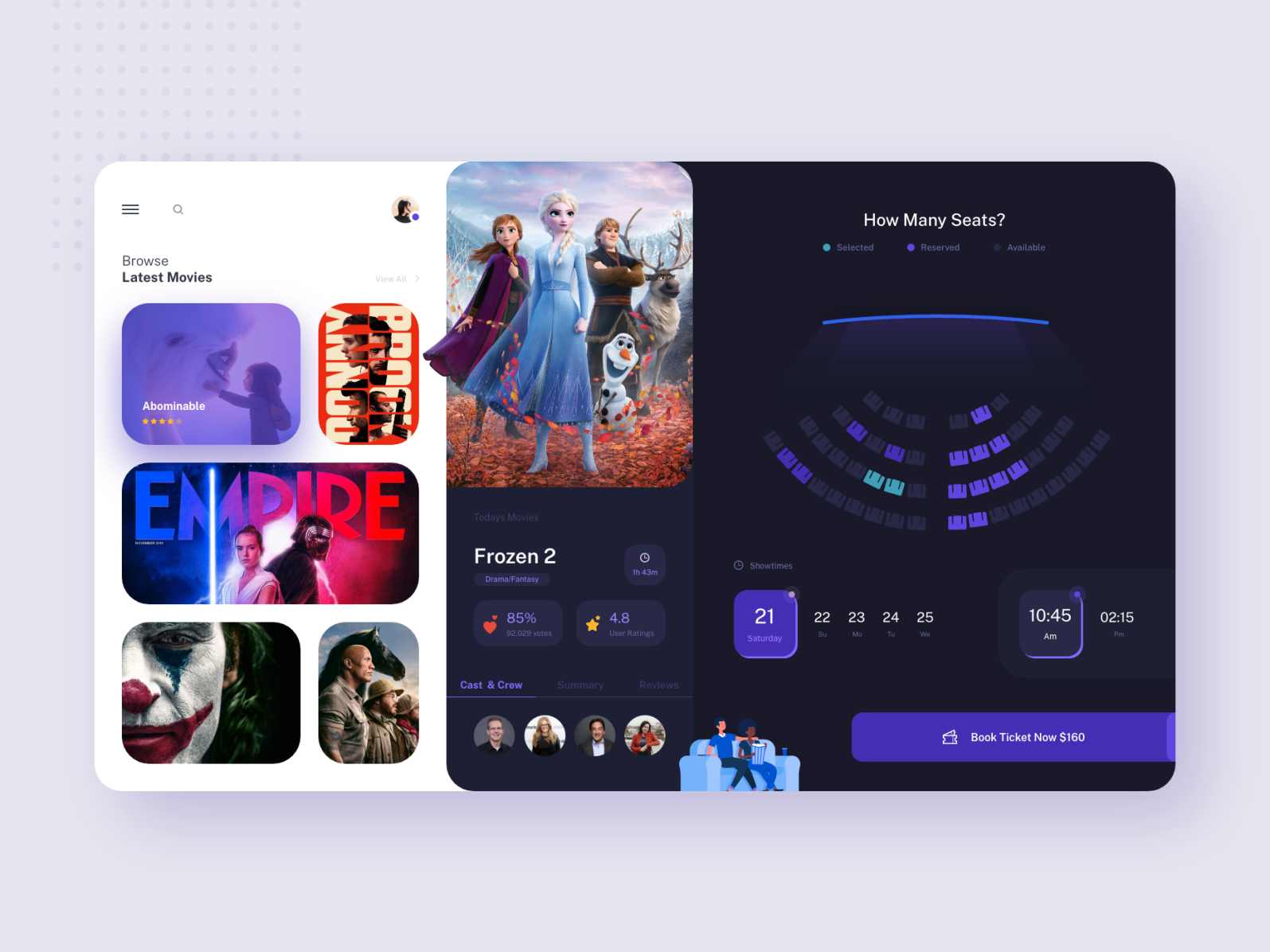 Movie Booking Design Concept by Akhil M on Dribbble