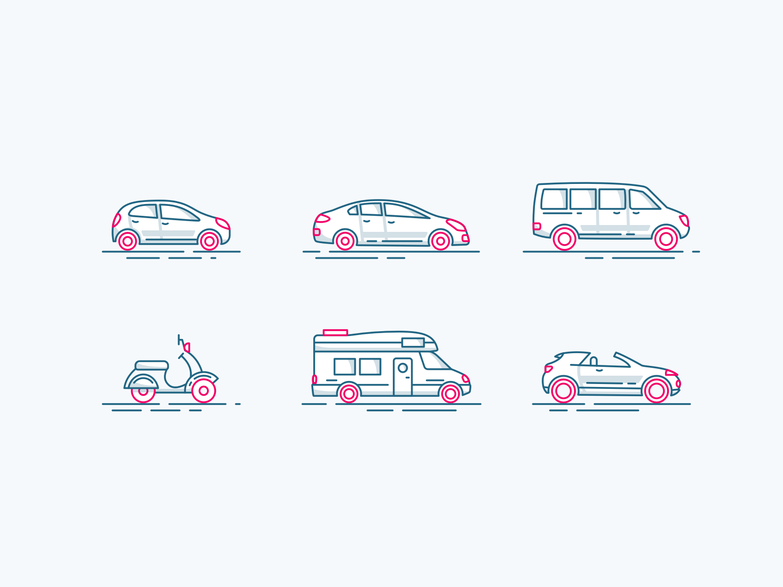 Vehicles Illustration by Karin on Dribbble