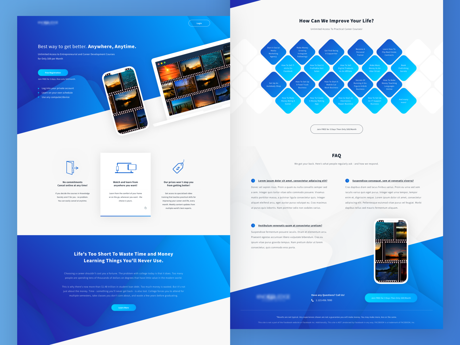 Online Courses Web Design by Karin on Dribbble Online Courses Web Design by Karin on Dribbble