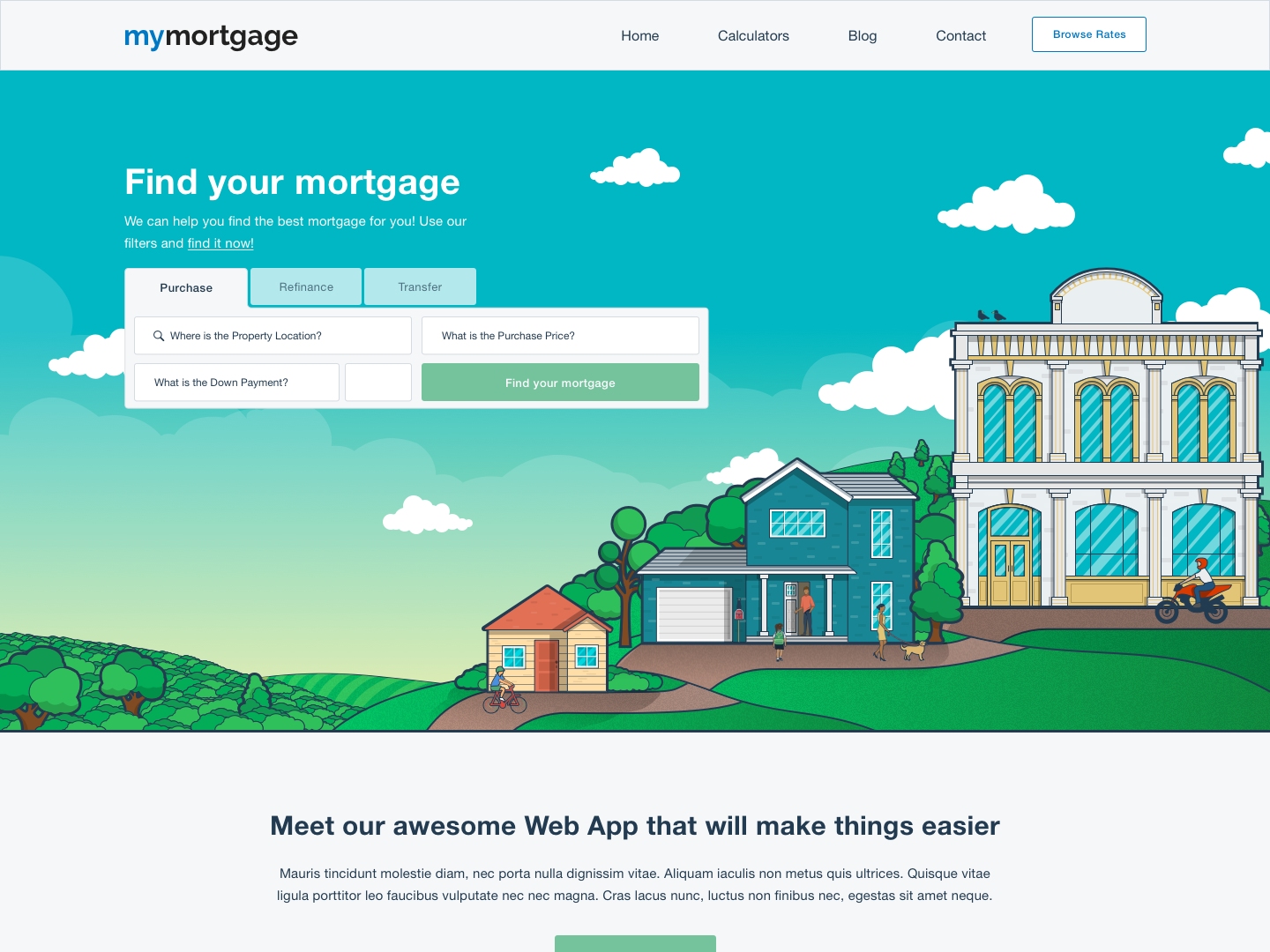 Mortgage web design by Karin on Dribbble