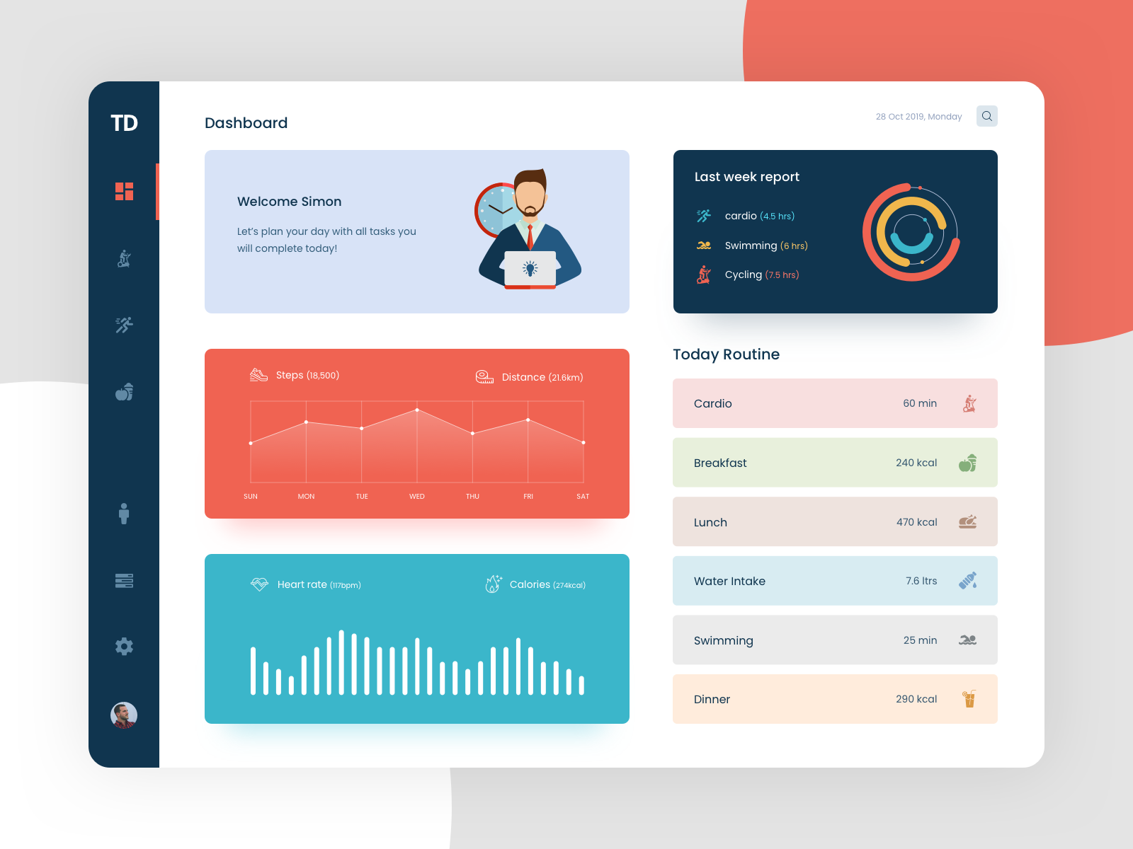 Todo_List (Daily Tasks Dashboard) by zeeshanriaz on Dribbble Todo_List (Daily Tasks Dashboard) by zeeshanriaz on Dribbble