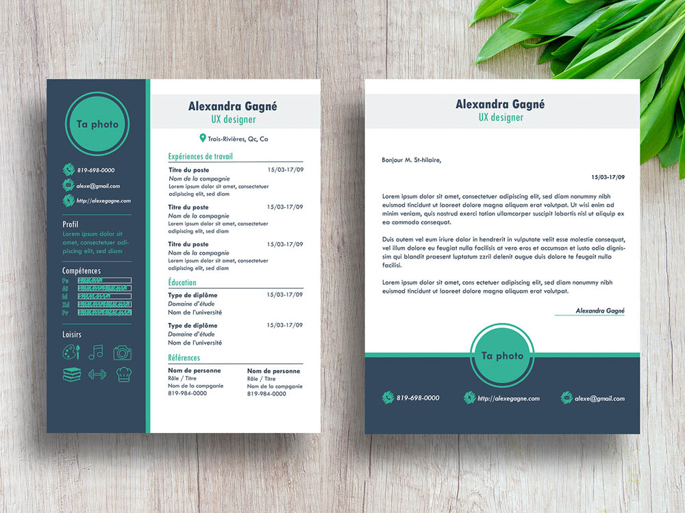 Free Modern Resume Template With Cover Letter Page By Julian Ma On Dribbble