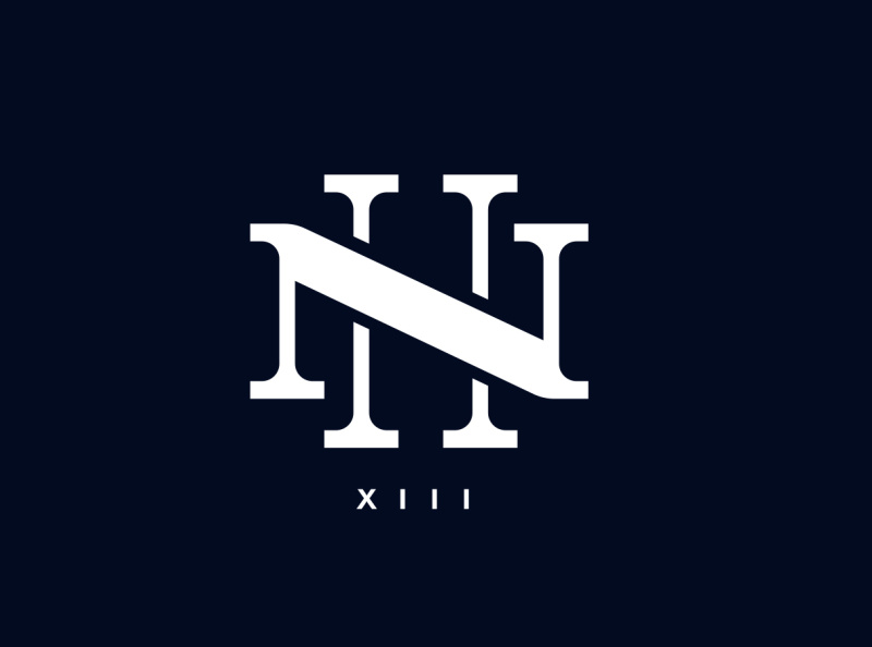 NH 13 monogram vintage logo by Mohamed Basil on Dribbble