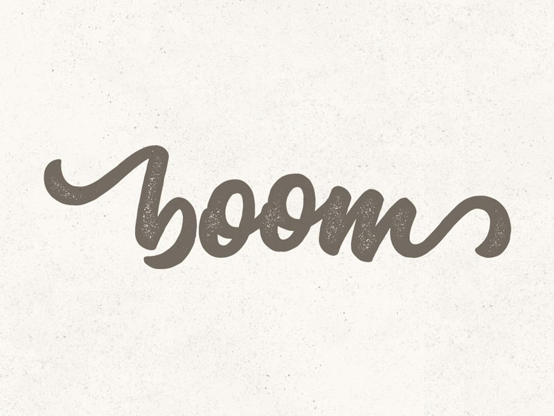 Boom by scott smoker on Dribbble
