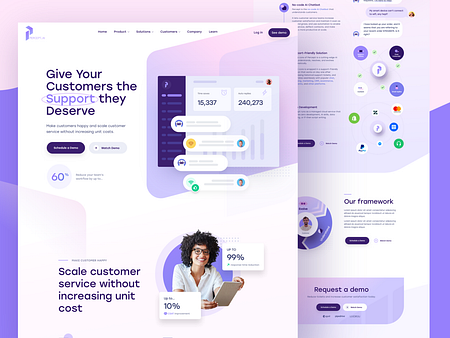 Percept.ai - Homepage & Product Page by Alex Banaga on Dribbble