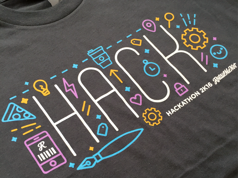 RetailMeNot Hackathon Tee by Julia Lopez-Mobilia for RetailMeNot Design ...