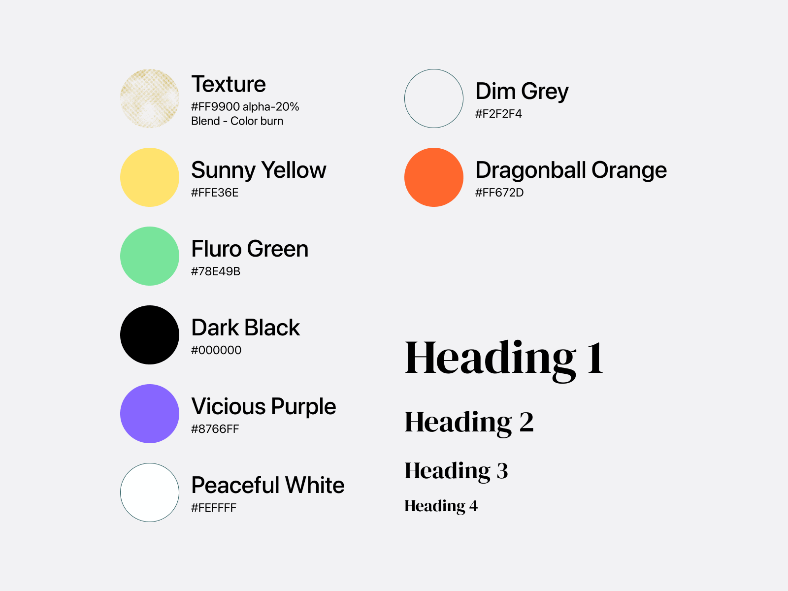 Simple DS Color + Font Styles by Dhananjay Garg on Dribbble