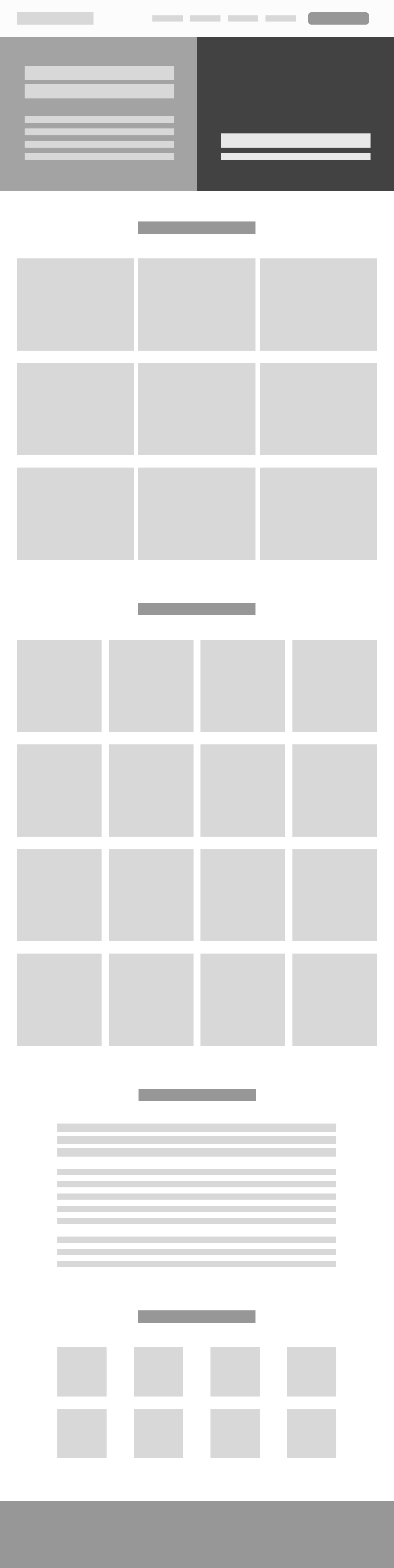 Conference Page Wireframe by Tori Pugh on Dribbble