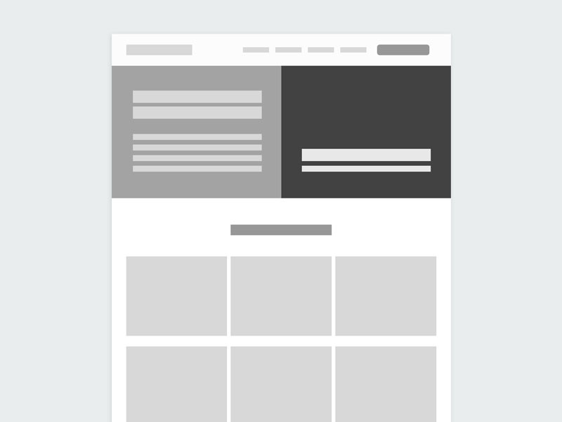 Conference Page Wireframe by Tori Pugh on Dribbble
