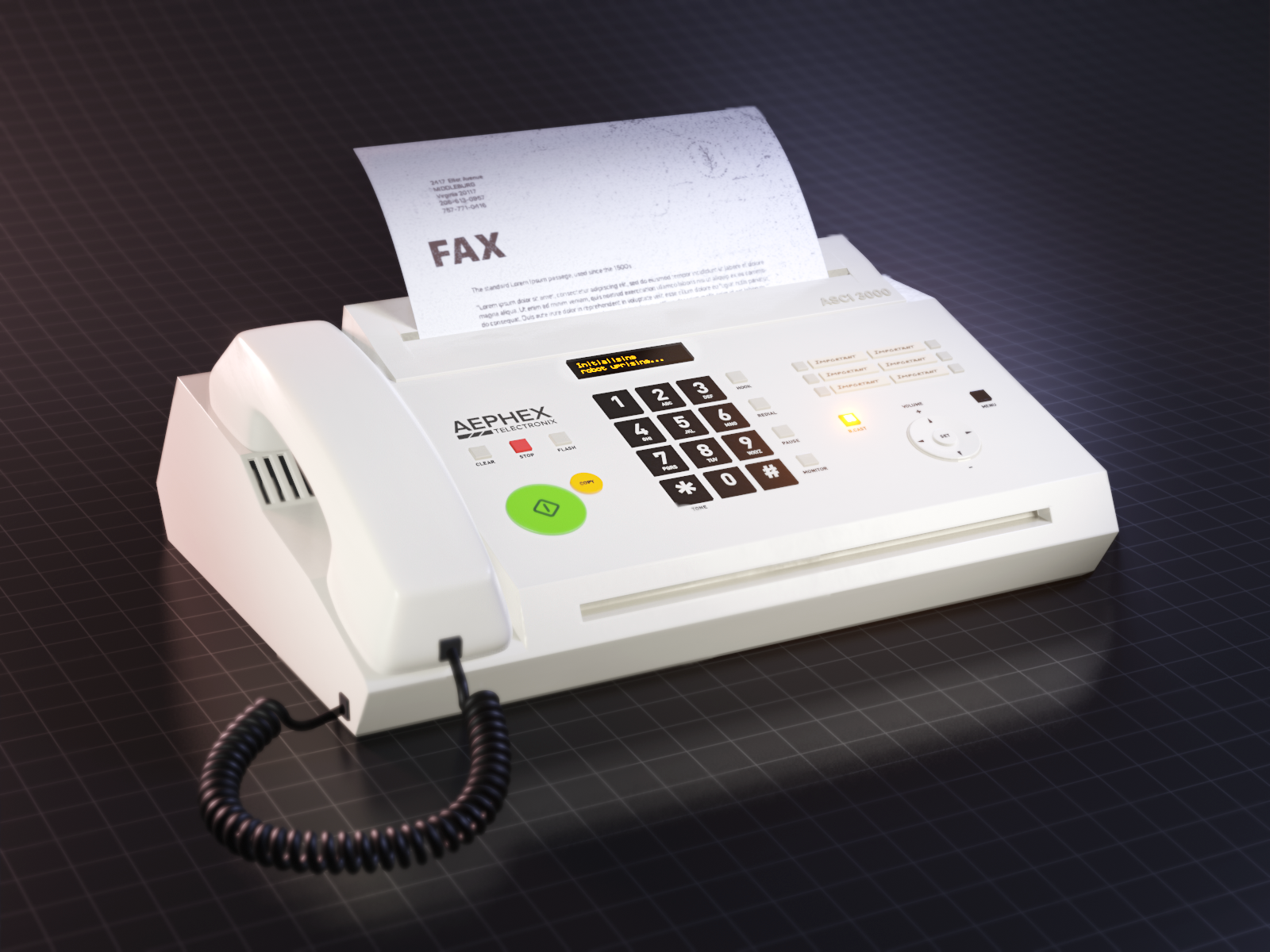 Fax Machine AEPHEX Promo Image by Jure Verč on Dribbble