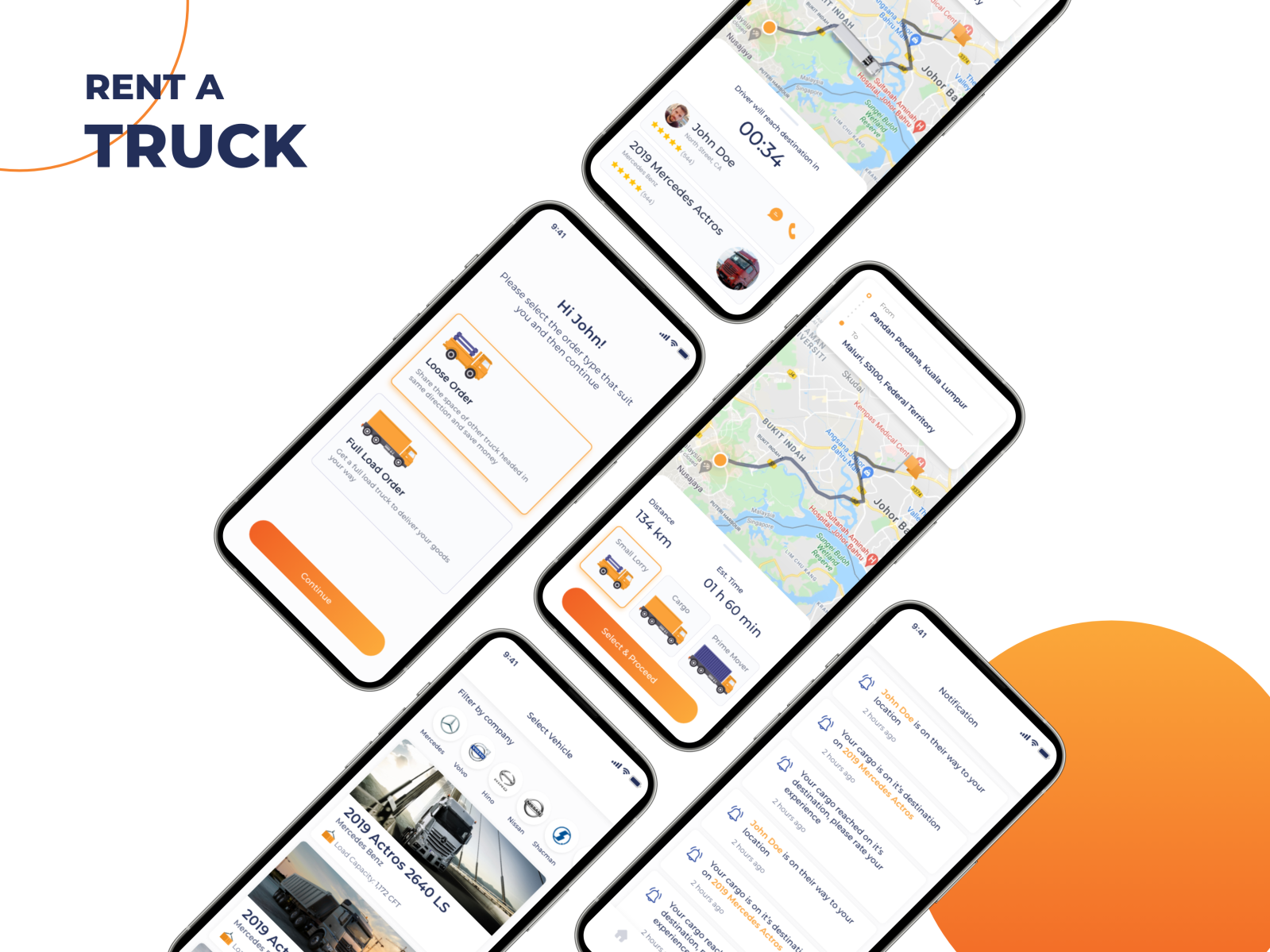 RENT A TRUCK by Muhammad Umer on Dribbble