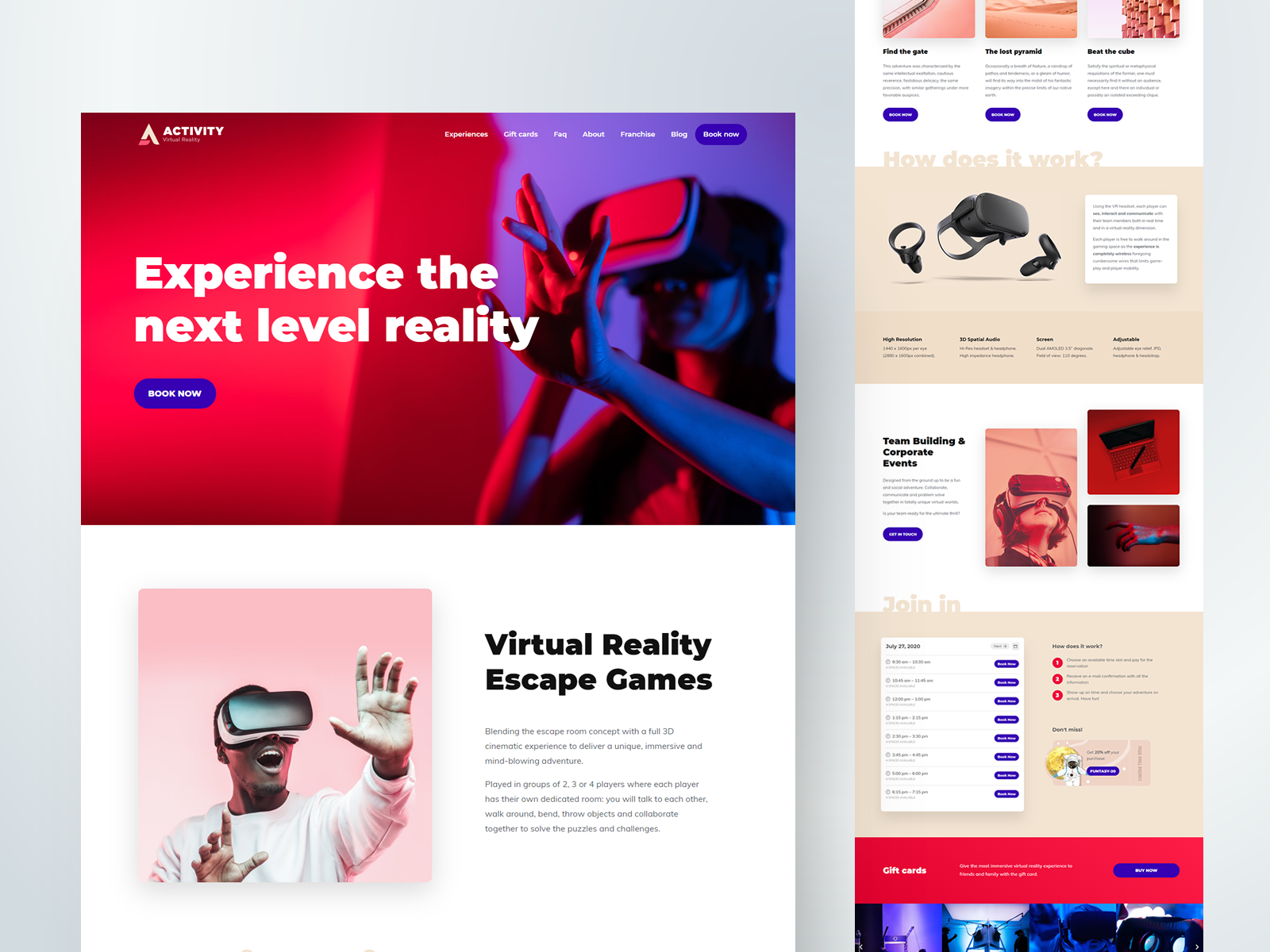 Virtual Reality WordPress Theme by themeenergy on Dribbble