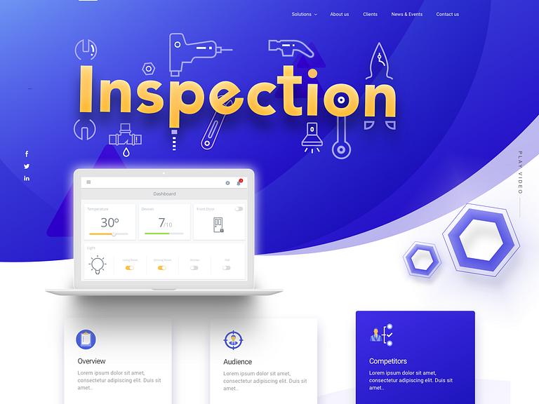 UI UX Landing Page for Inspection Concept by Himanshu Sharma on Dribbble
