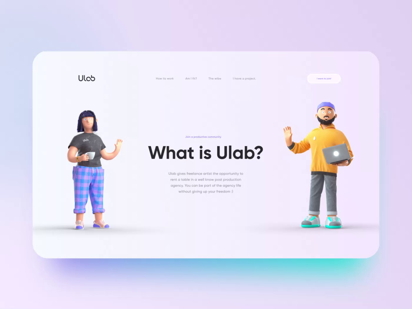 Ulab website design by János Nyujtó on Dribbble