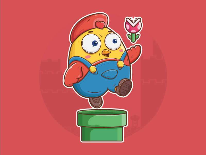 Mario chicken by AGUL on Dribbble