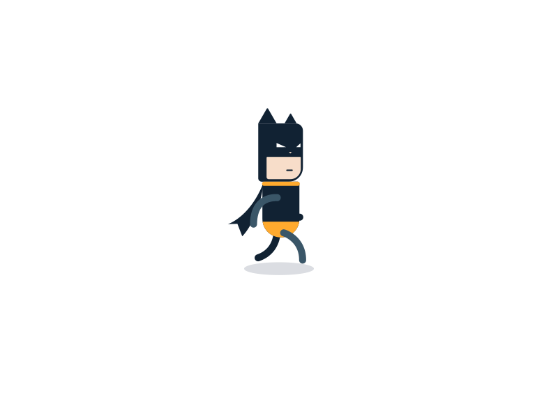 Batman Running Animated Gif