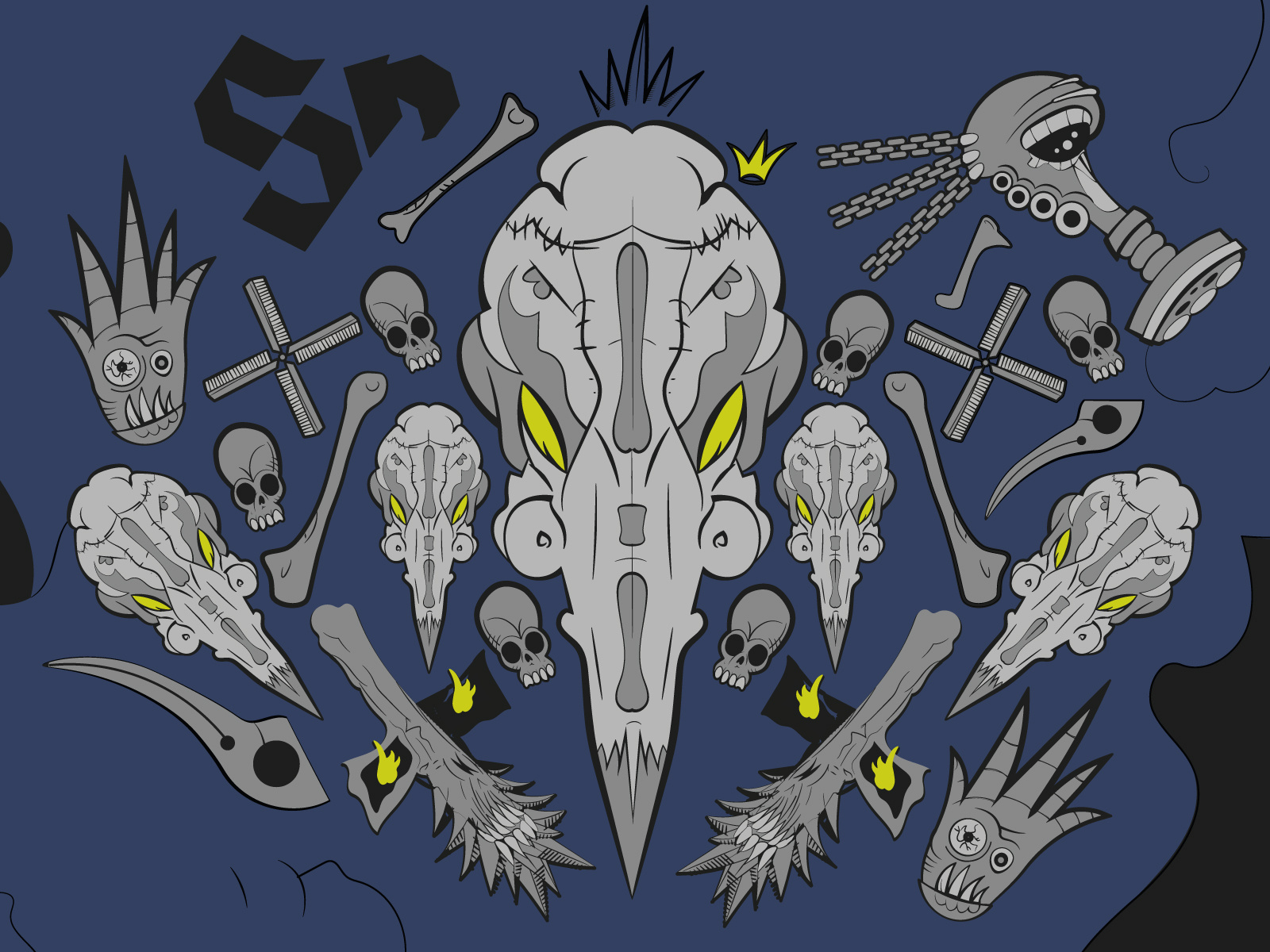 Creatures by Ed on Dribbble