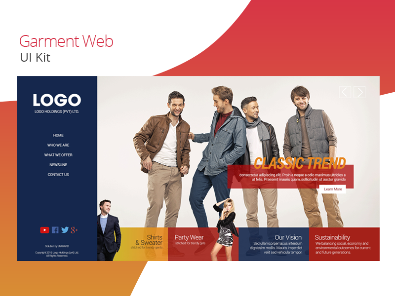 Garment Web UI Kit By Ajeem Abdul Wahid On Dribbble Garment Web UI Kit By Ajeem Abdul Wahid On Dribbble