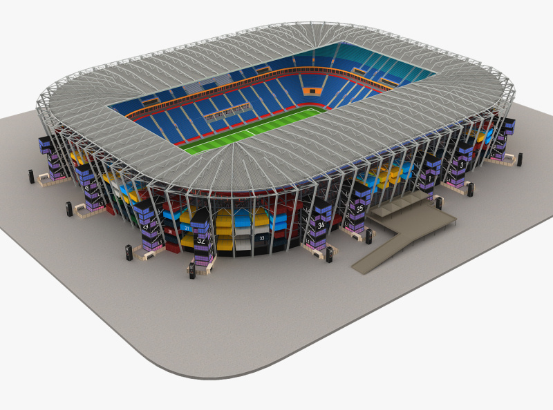 Stadium 974 Qatar 3D Model by nur alam on Dribbble