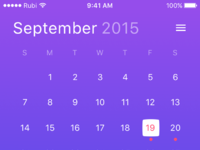 Daily UI #02 - Kalendar [FREE SKETCH] by Rubi Nguyen on Dribbble