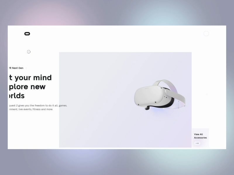 Oculus - AR & VR Reality by MindInventory on Dribbble