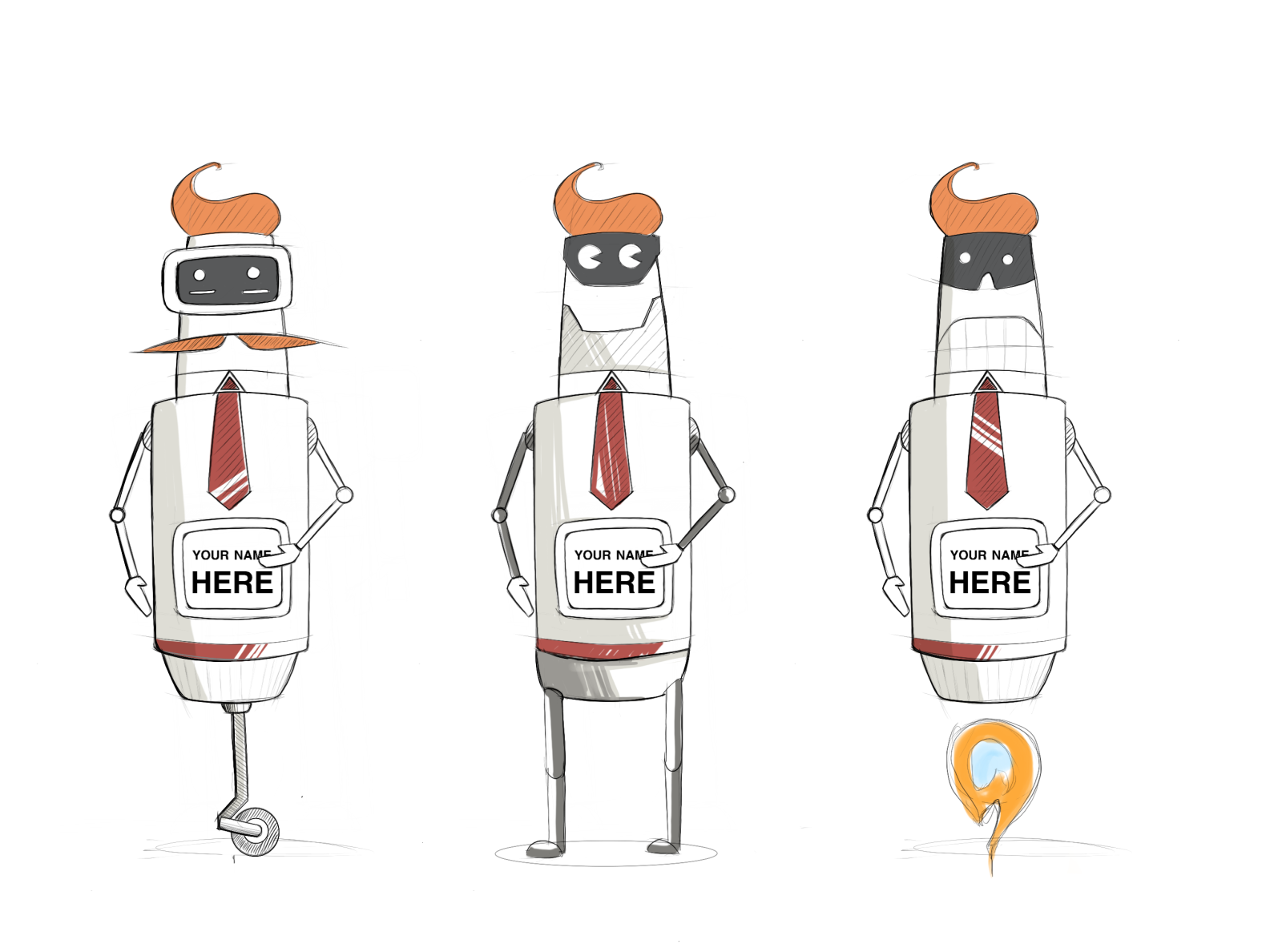 SPAM robot ideation by Kayvan on Dribbble