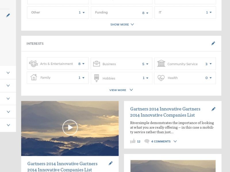 Interest Selection UI Animation by projekt202 on Dribbble