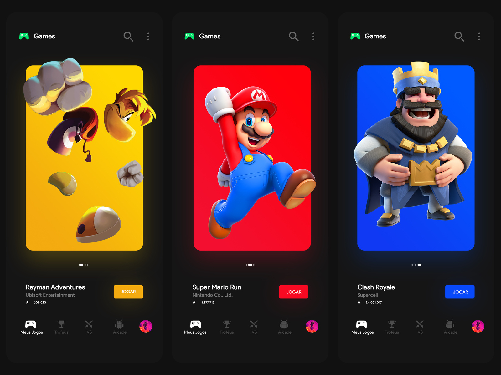 New Google Play Games by Gustavo Sor'chestnut on Dribbble