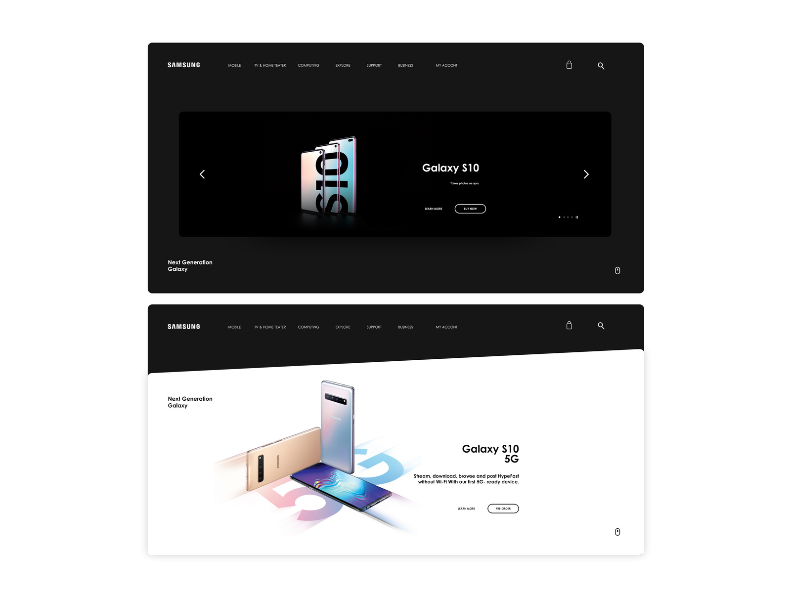 Samsung Web Store. by Gustavo Sorchestnut on Dribbble