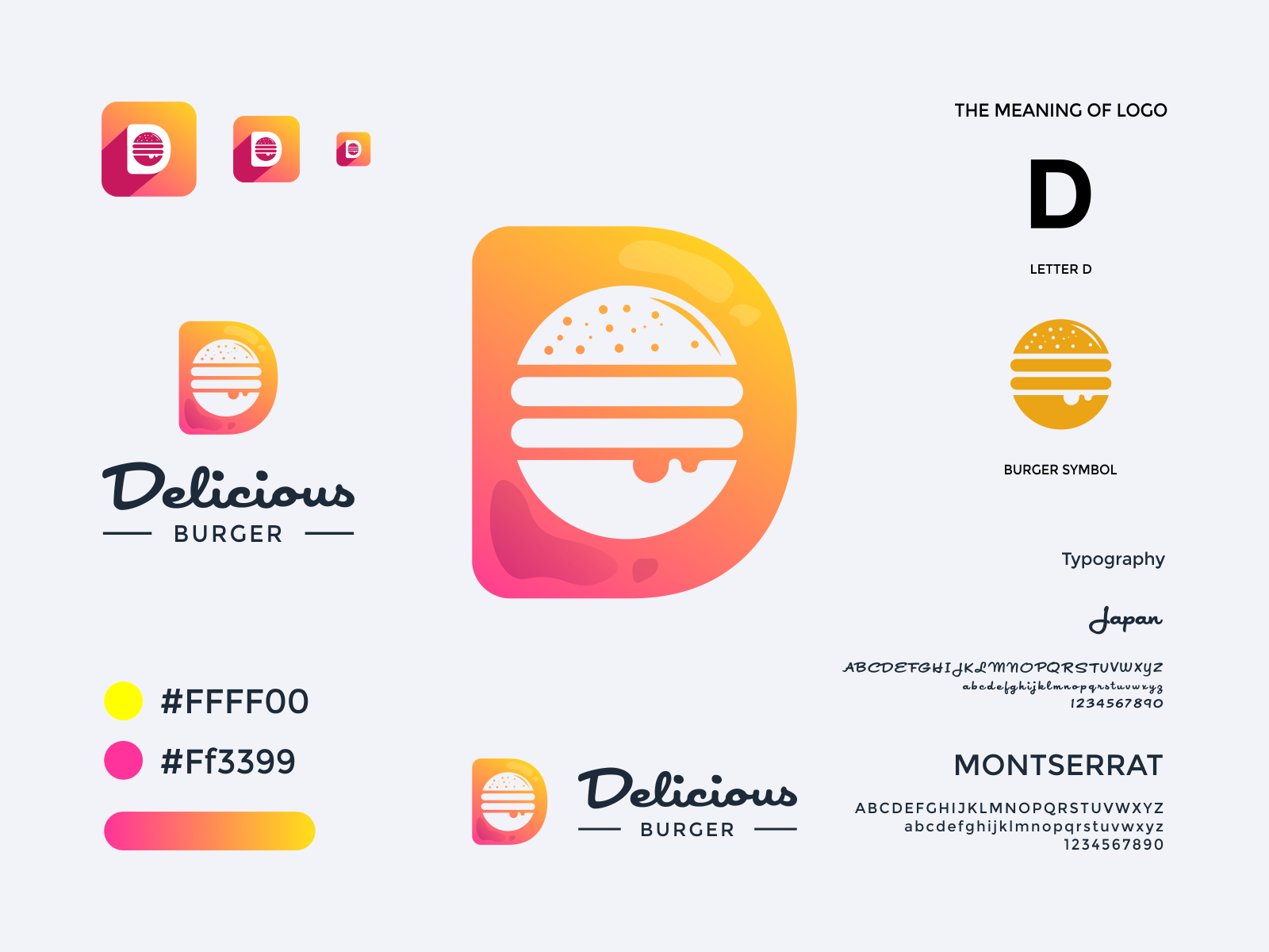 Delicious Burger Logo by Prio Hans for GRAFAST DESIGN on Dribbble