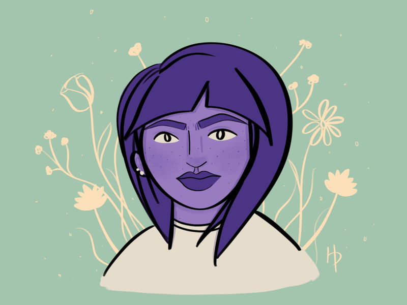 Purple Gal by Haley Phair on Dribbble